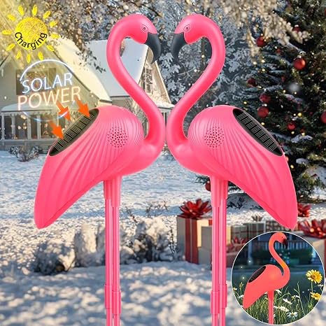 Amazon.com : Flamingo Yard Decoration - Pink Led Light Flamingo for ...