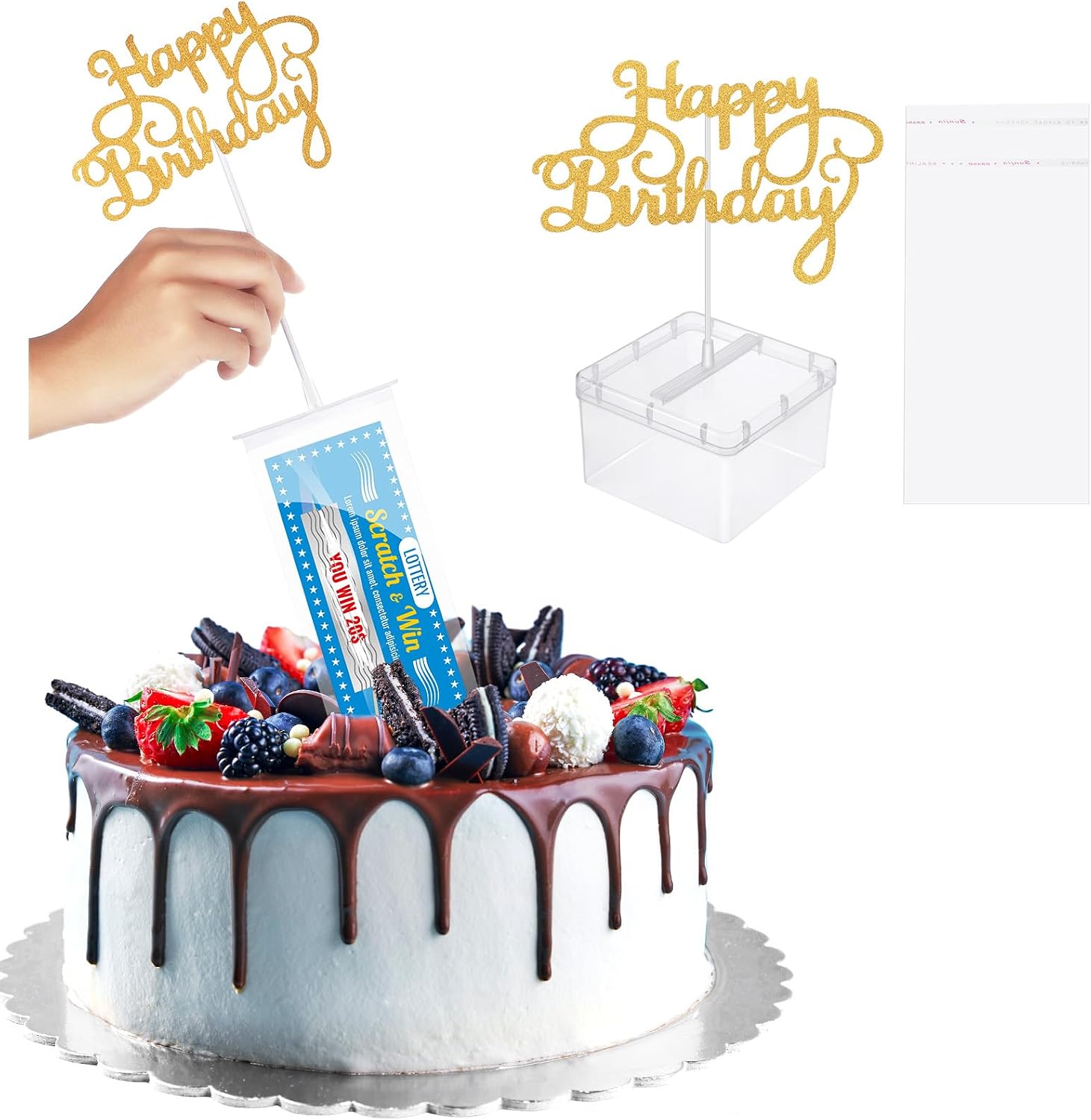Amazon.com: 2 Set Money Cake Pull out Kit Include 2 Pulling Money Box 2 ...