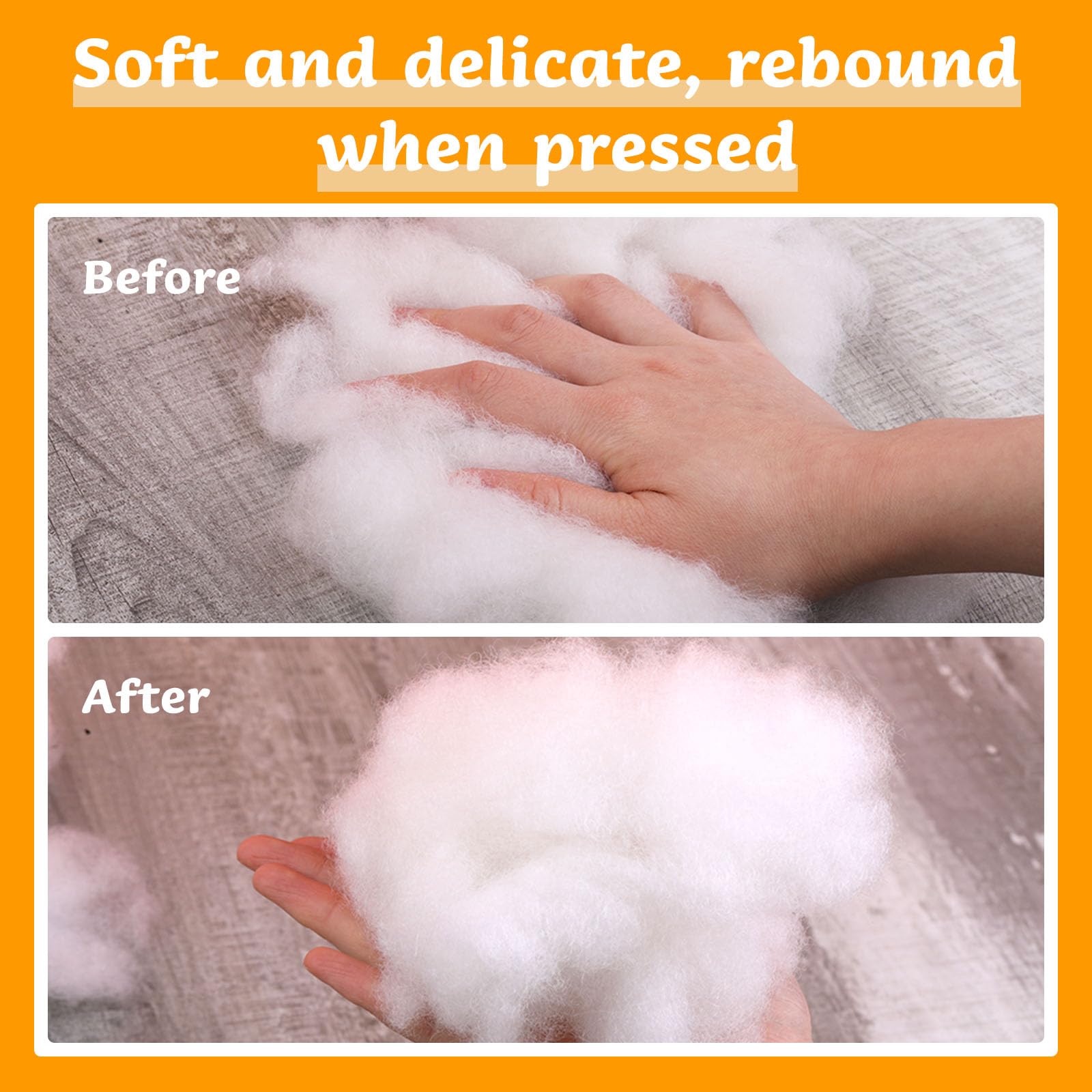 Snapklik.com : 900 G / 31.7 Oz Polyfill Stuffing, Poly Filling Stuffing ...