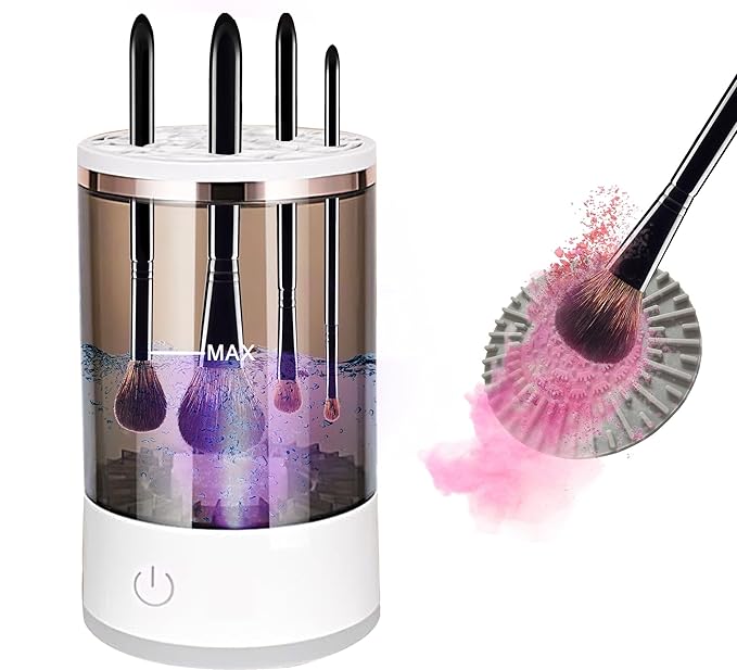 Amazon.com: Electric Makeup Brush Cleaner, USB Automatic Cosmetic Brush ...
