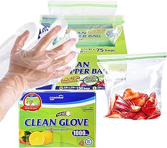 CleanWrap Complete Hygiene Solution - 1,000 Pieces of Premium LDPE ...