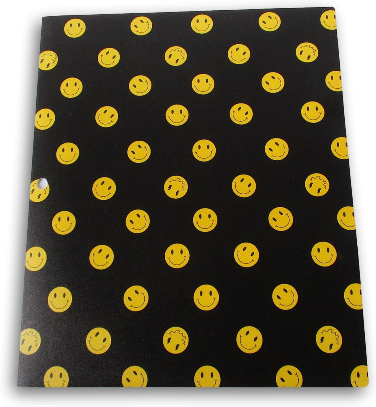 Amazon.com : Smiley Face Portfolio Folder - 3-Hole with 2-Pockets ...