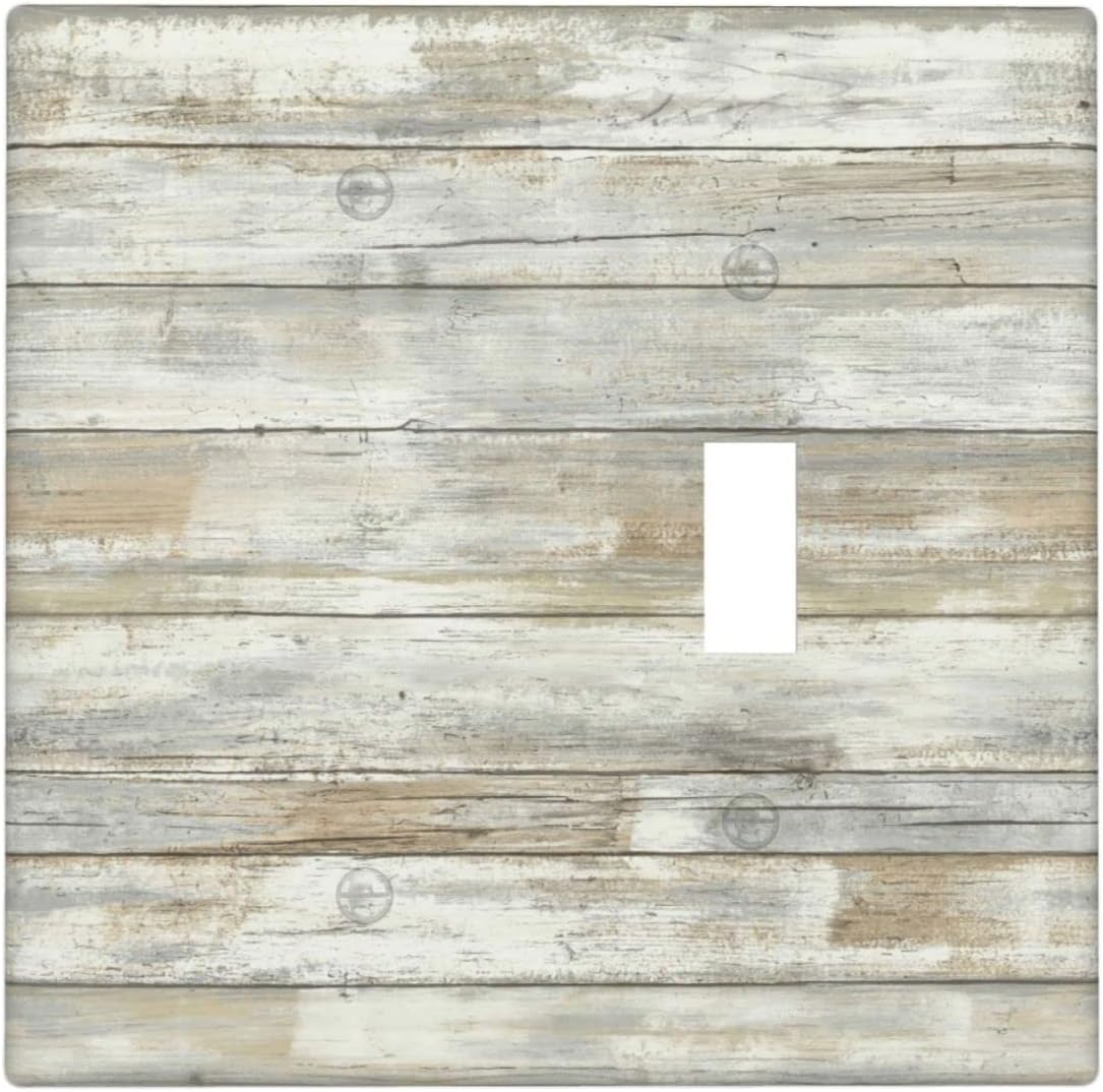Rustic Farmhouse Light Switch Cover 2 Gang Combination Wall Plate 1 ...