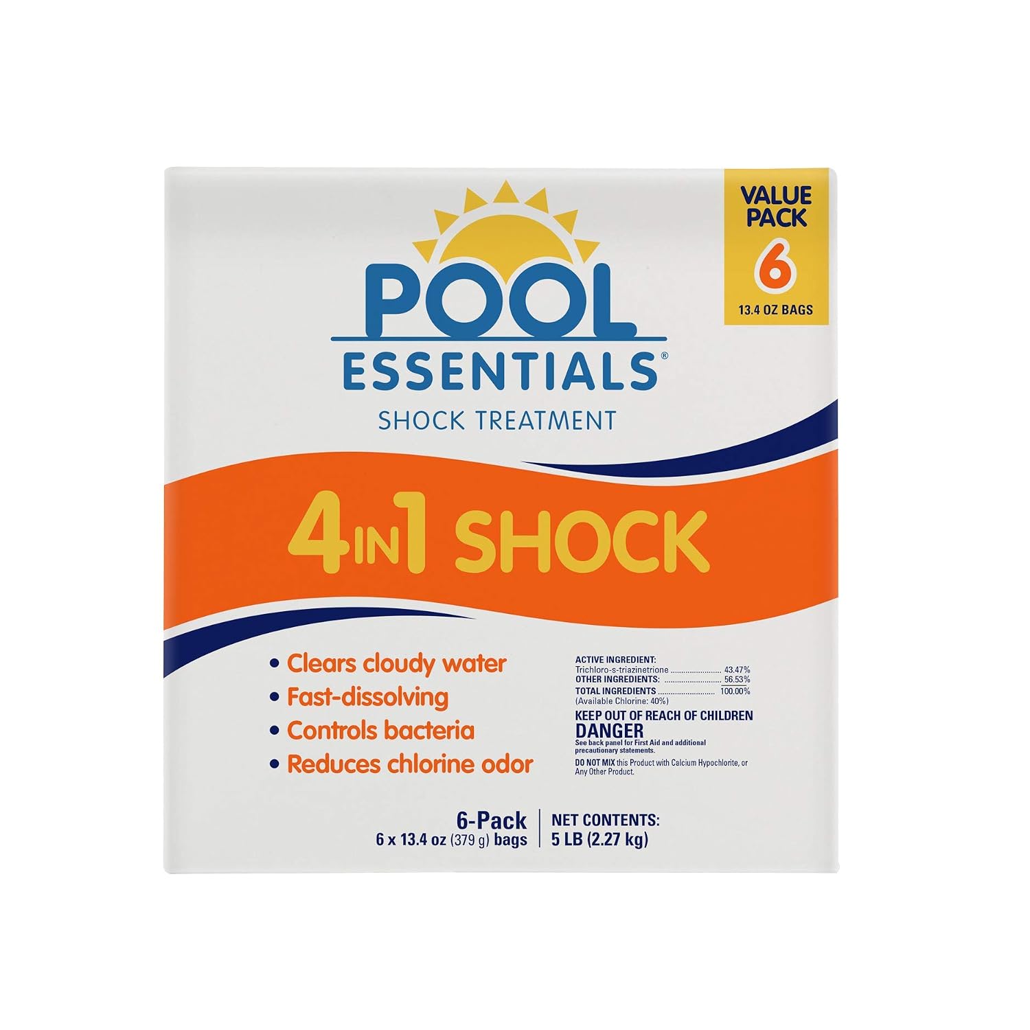 Pool Essentials Shock Treatment 6 Pack (13.4 oz Bags) : Amazon.in ...