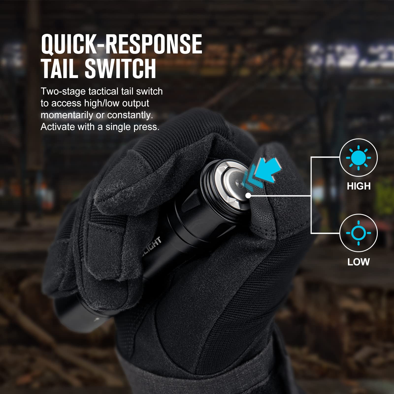 Buy OLIGHT Odin GL Mini 1000 Lumens Picatinny Rail Mounted Rechargeable ...