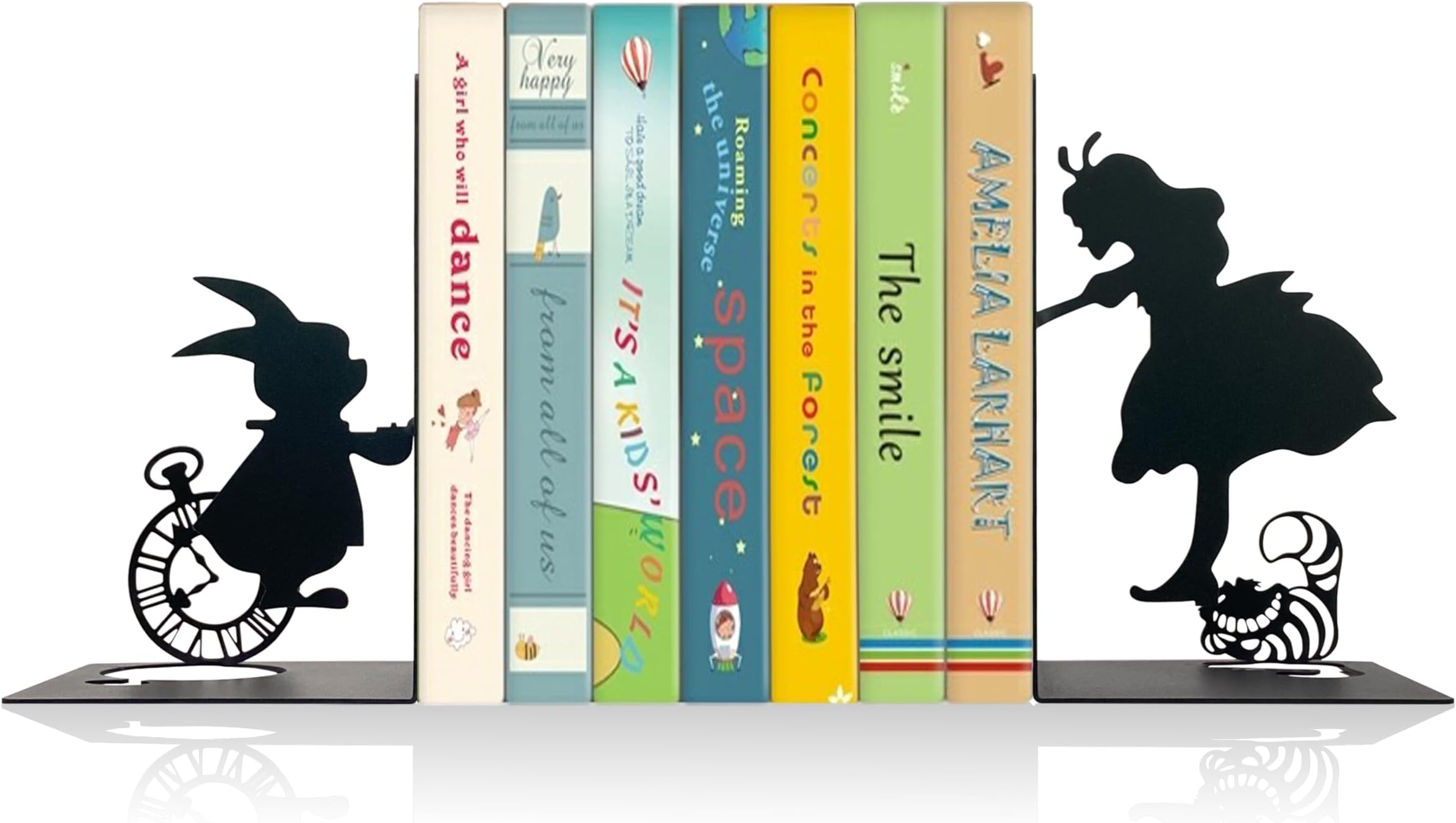 Amazon.com: CYZJPRVN Decorative Bookends for Bookshelf, Metal Bookends ...