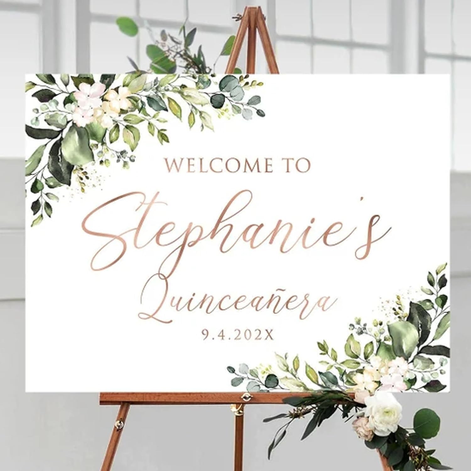 Amazon.com : Quinceañera Welcome Sign, Welcome To Quinceanera Sign ...