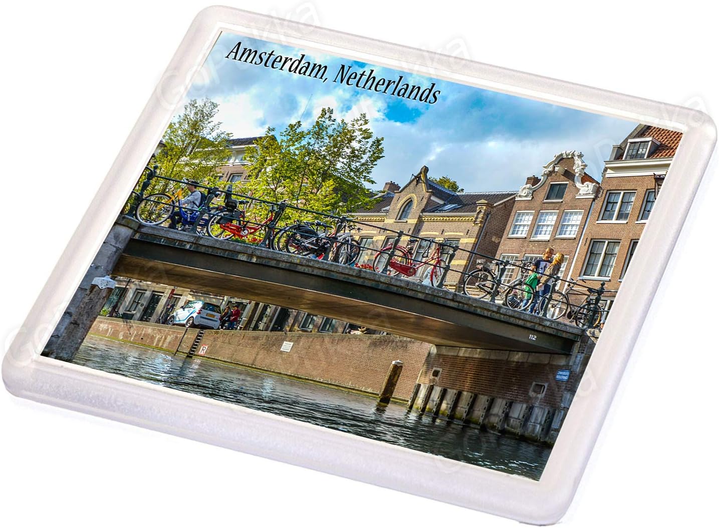 Amazon.com | Amsterdam/Netherlands Bridge – Souvenir Coaster: Coasters