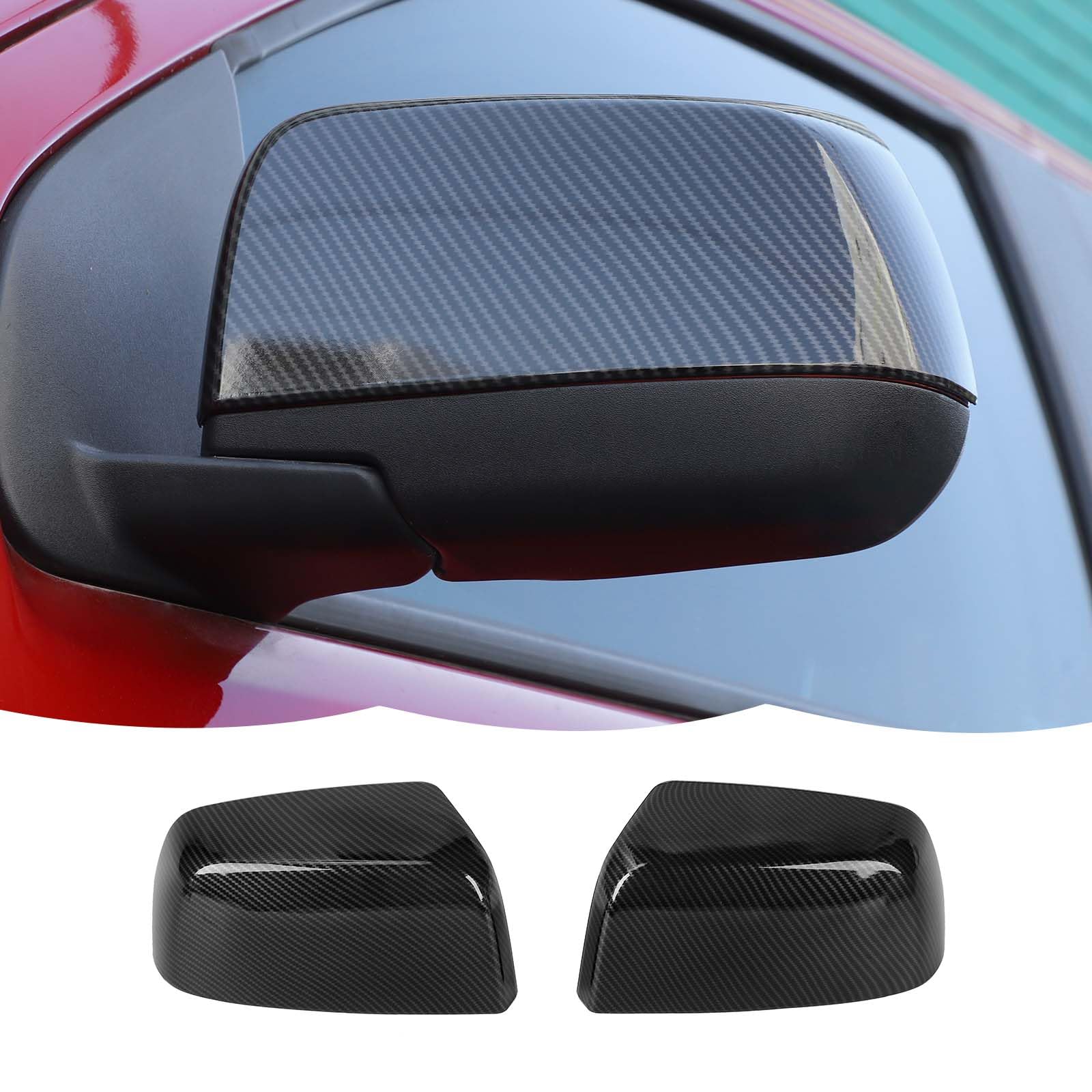 Amazon.com: Carbon Fiber Rearview Mirror Cover Trim Shell Kit Car Rear ...