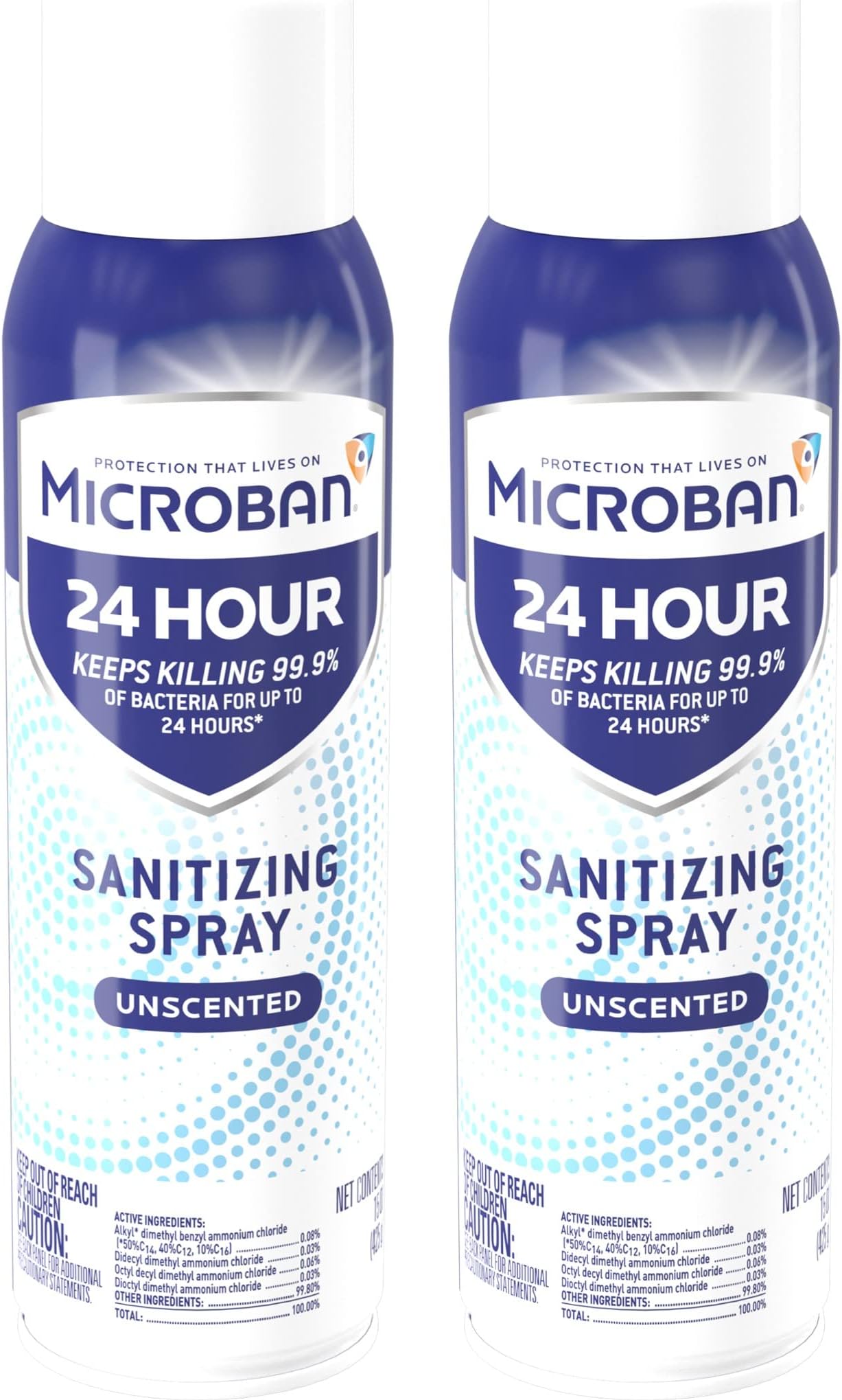 Amazon.com: MICROBAN Disinfectant Spray, 24 Hour Sanitizing Spray ...