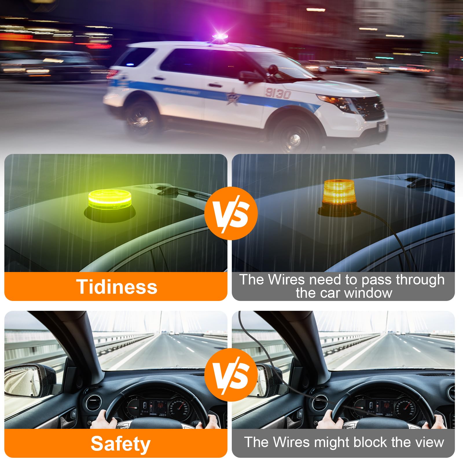 Snapklik.com : LED Strobe Light, LED Beacon Light,Flashing Safety ...