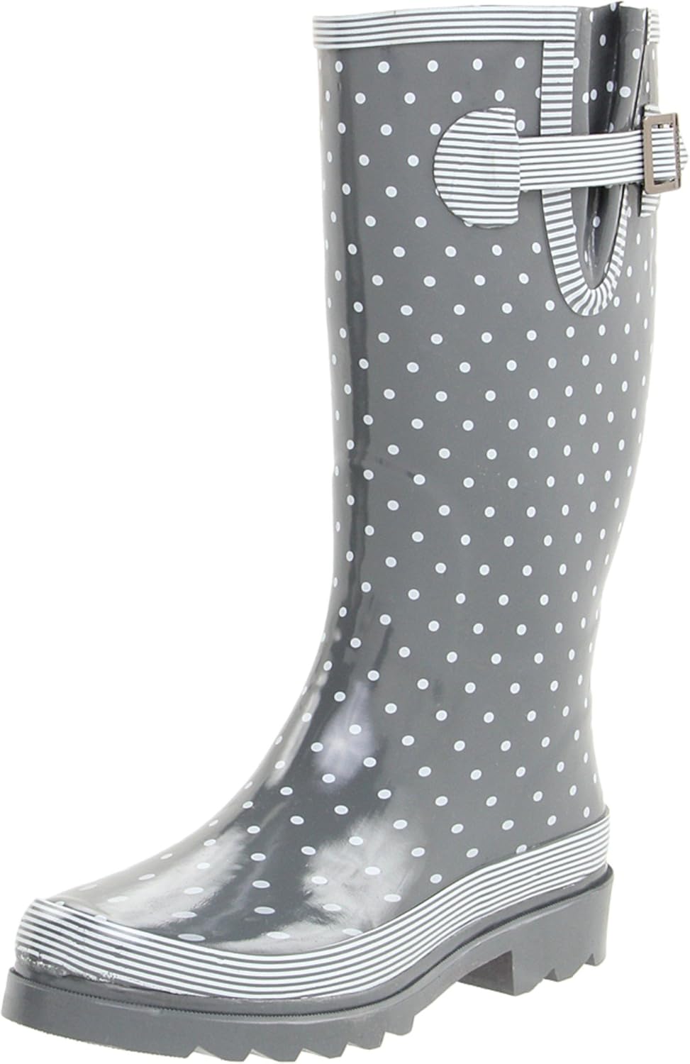 Amazon.com | Chooka Women's Classy Classic Rain Boot,Charcoal/White,10 ...
