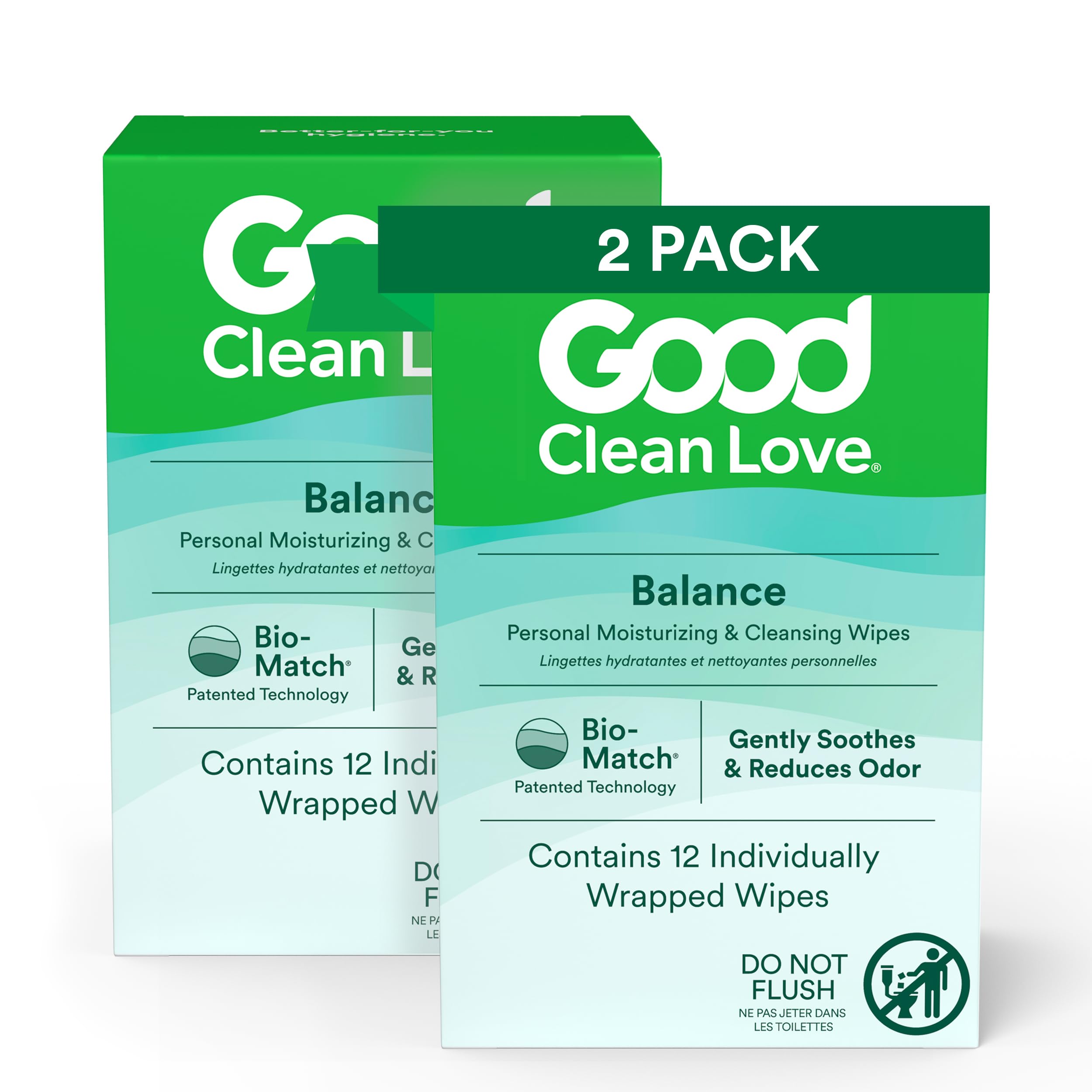 Amazon.com: Good Clean Love Balance pH-Balanced Feminine Wipes ...