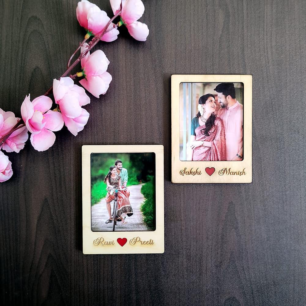 Deep Print Personalized Photo Fridge Magnet (3x3 inch) -Set of 5 ...