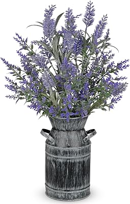 Amazon.com: DILATATA Rustic Lavender Flowers Artificial Lavender Decor ...
