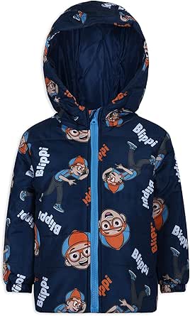Amazon.com: Blippi Boys Puffer Coat Jacket for Toddler and Little Kids ...