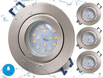 LED-badrumspotlight ultra platt inkl. 4 x 5 W LED-modul 230 V IP44 LED ...