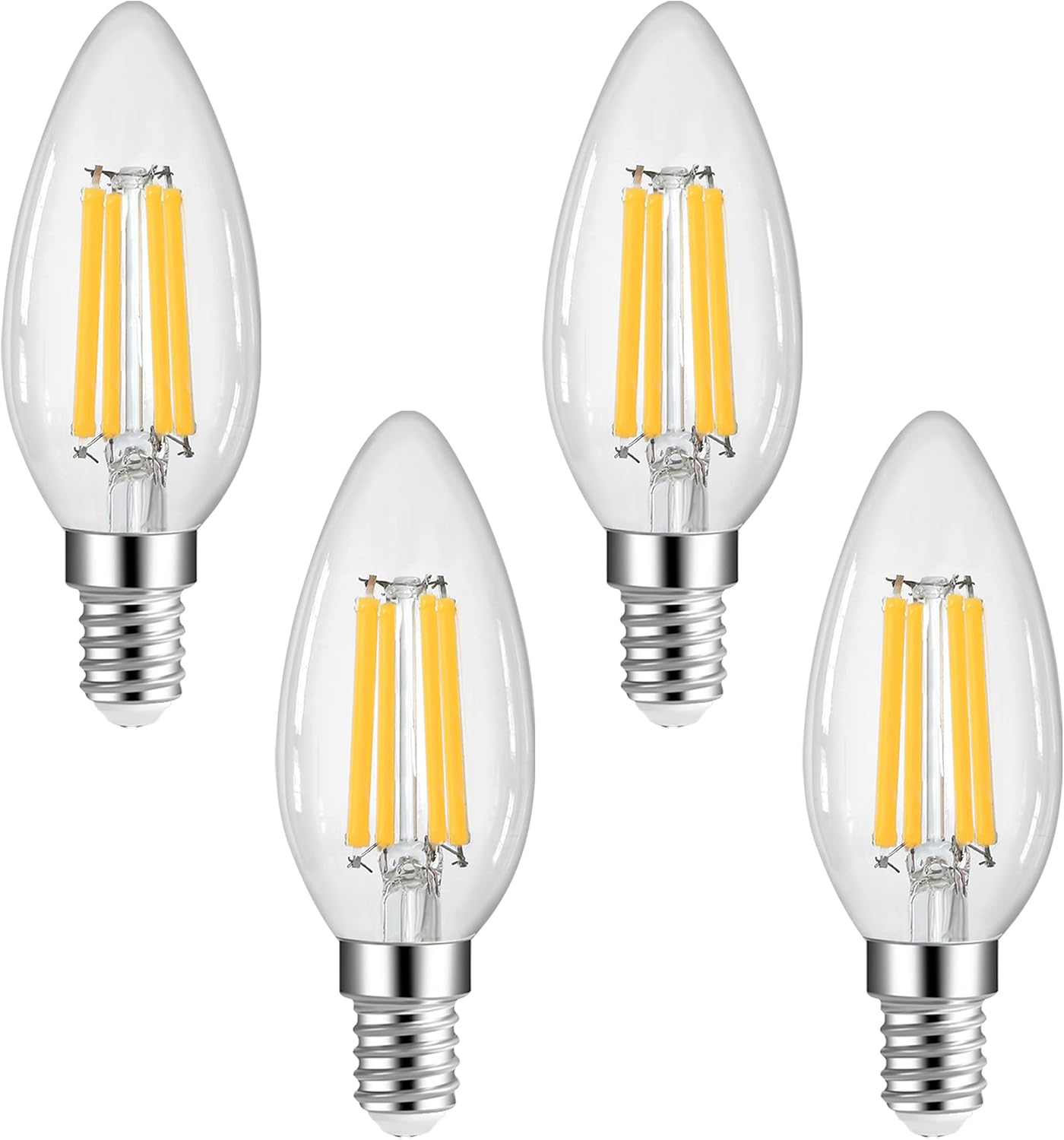FLSNT E14 LED Light Bulb 60W Equivalent, 5.5W Small Edison Screw E14 ...