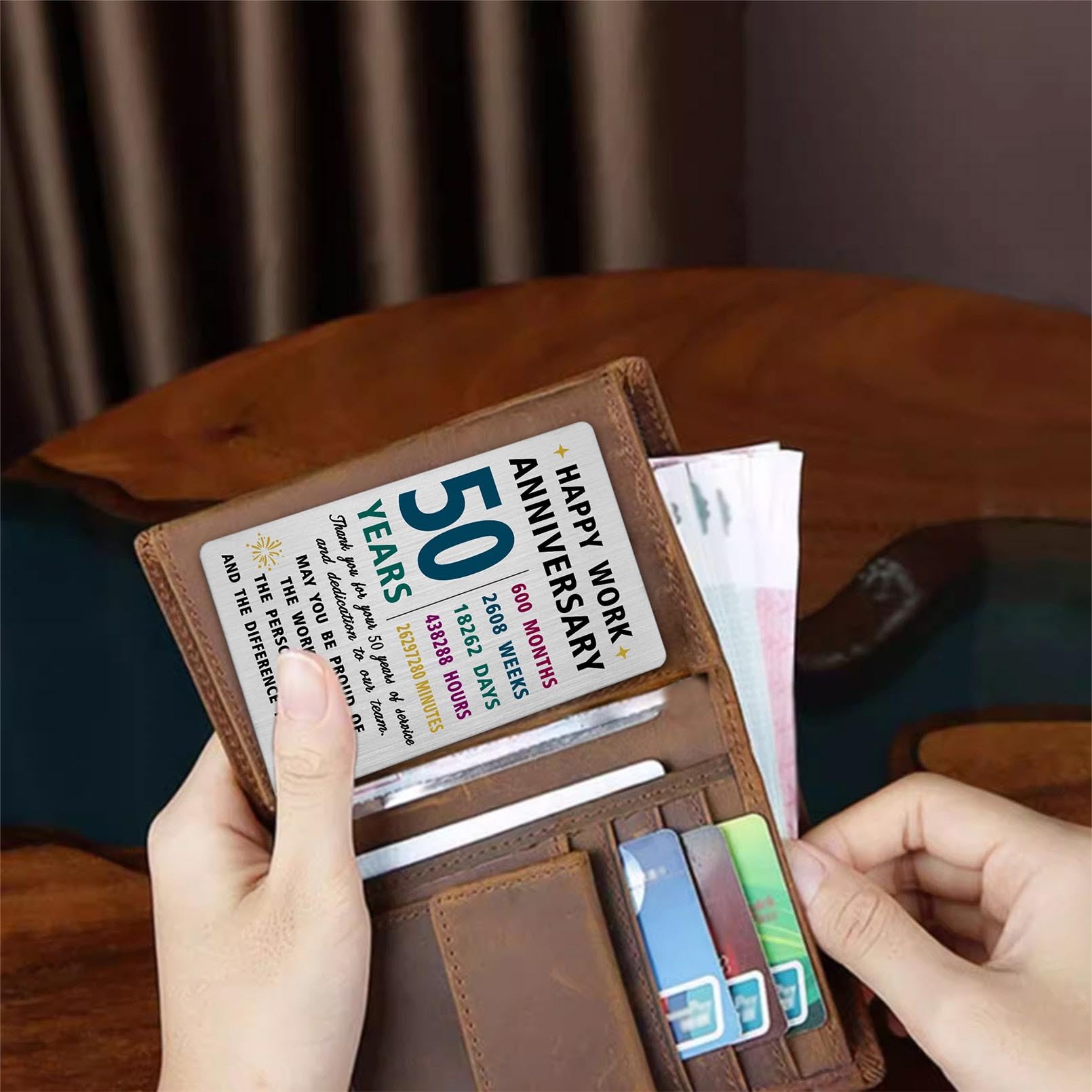 Richesele 50th Work Anniversary Card – Thank You 50 Years Work Gifts ...