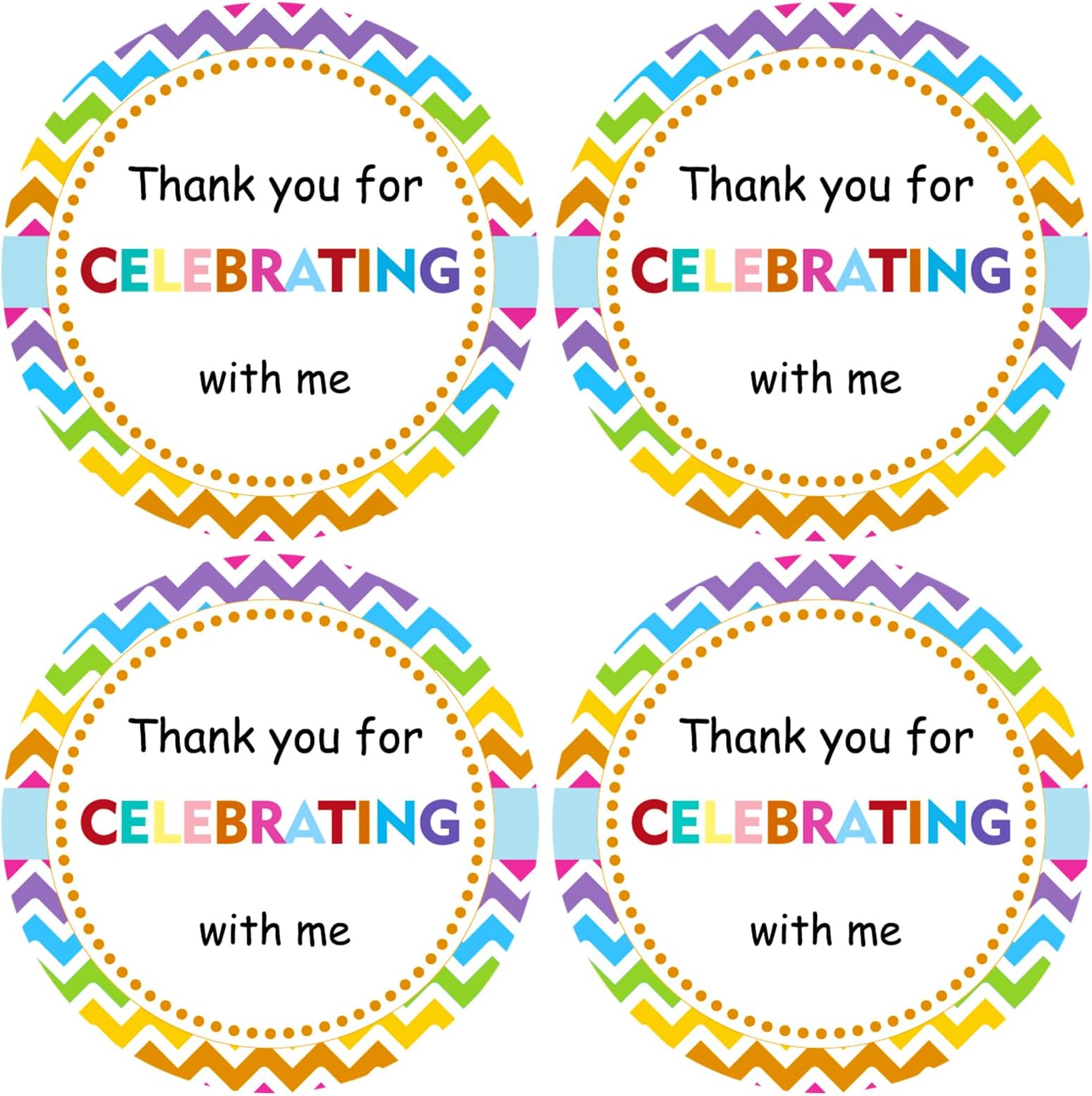 Amazon.com: Ice Cream Thank You Stickers,2 Inch Summer Baby Shower ...