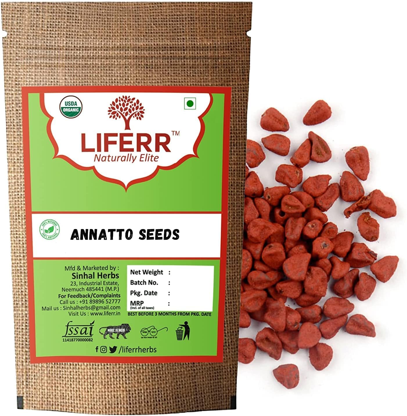 Amazon.com: SPEC Anato Seeds - 100g : Grocery & Gourmet Food