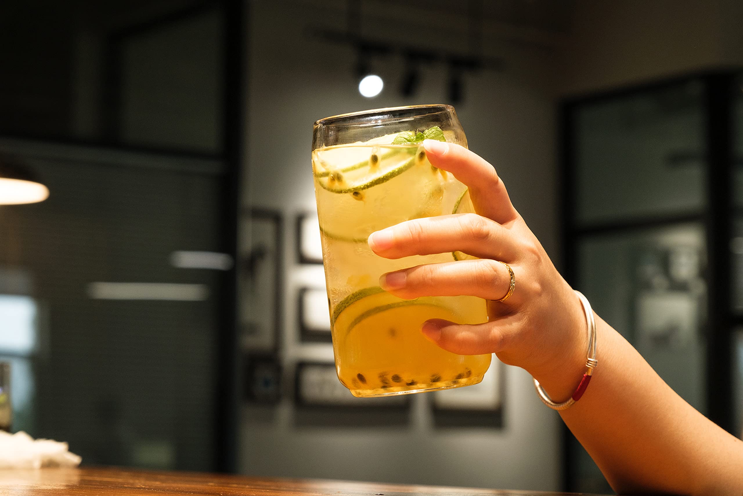 Snapklik.com : BaveL Can Shaped Beer Glass - 20 Oz - 48 PACK, Beer ...
