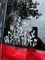 Amazon.com - Generic Wildflowers Boho Fun Reflective Car Vinyl Sticker ...