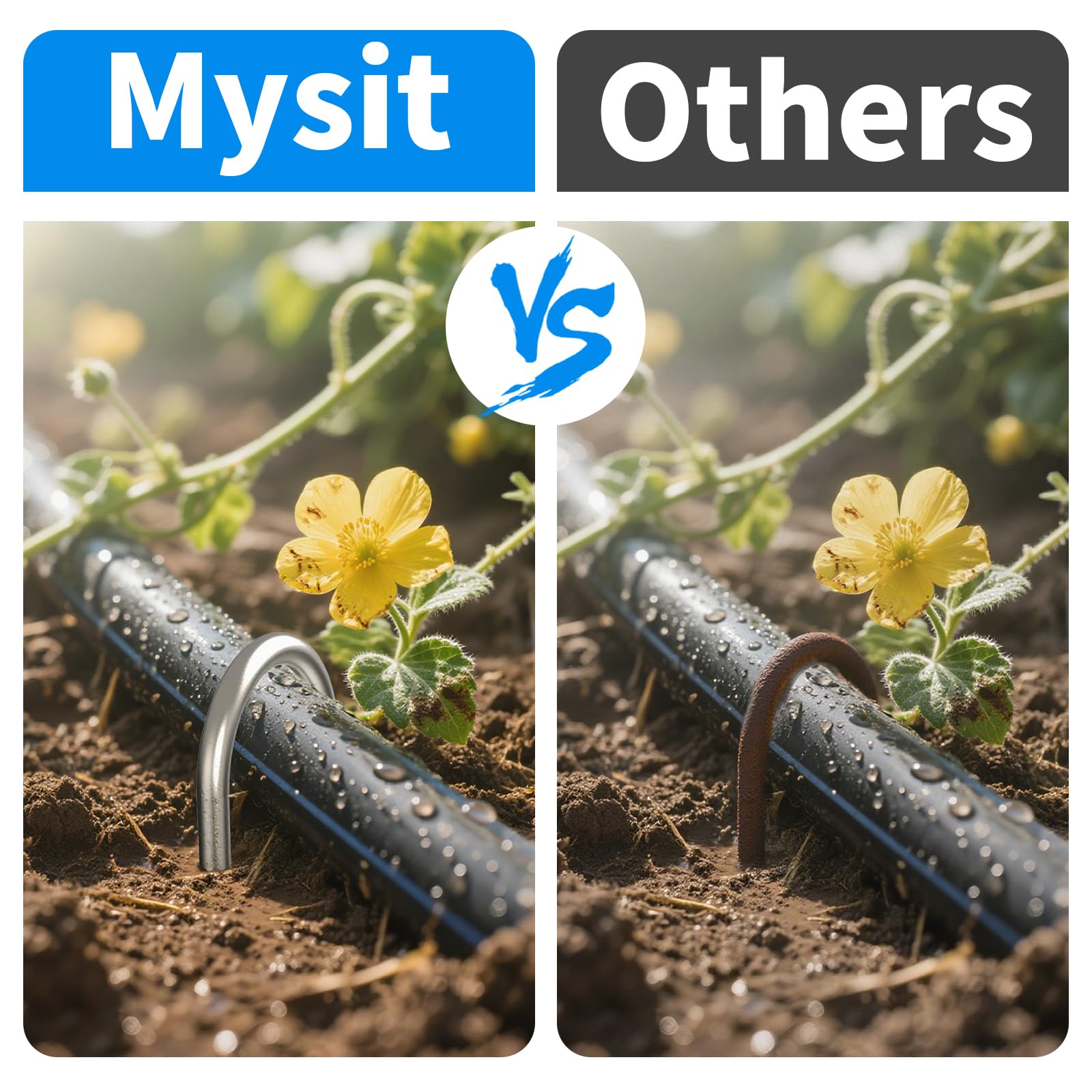 Snapklik.com : 25 Pack 12 Inch Garden Stakes Heavy Duty 11 Gauge ...