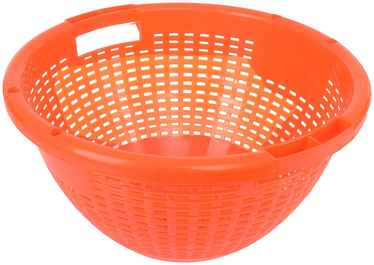 AADB PLASTIC Durable Plastic Vessel Basket, 41 Cms X 27 Cms, Orange ...