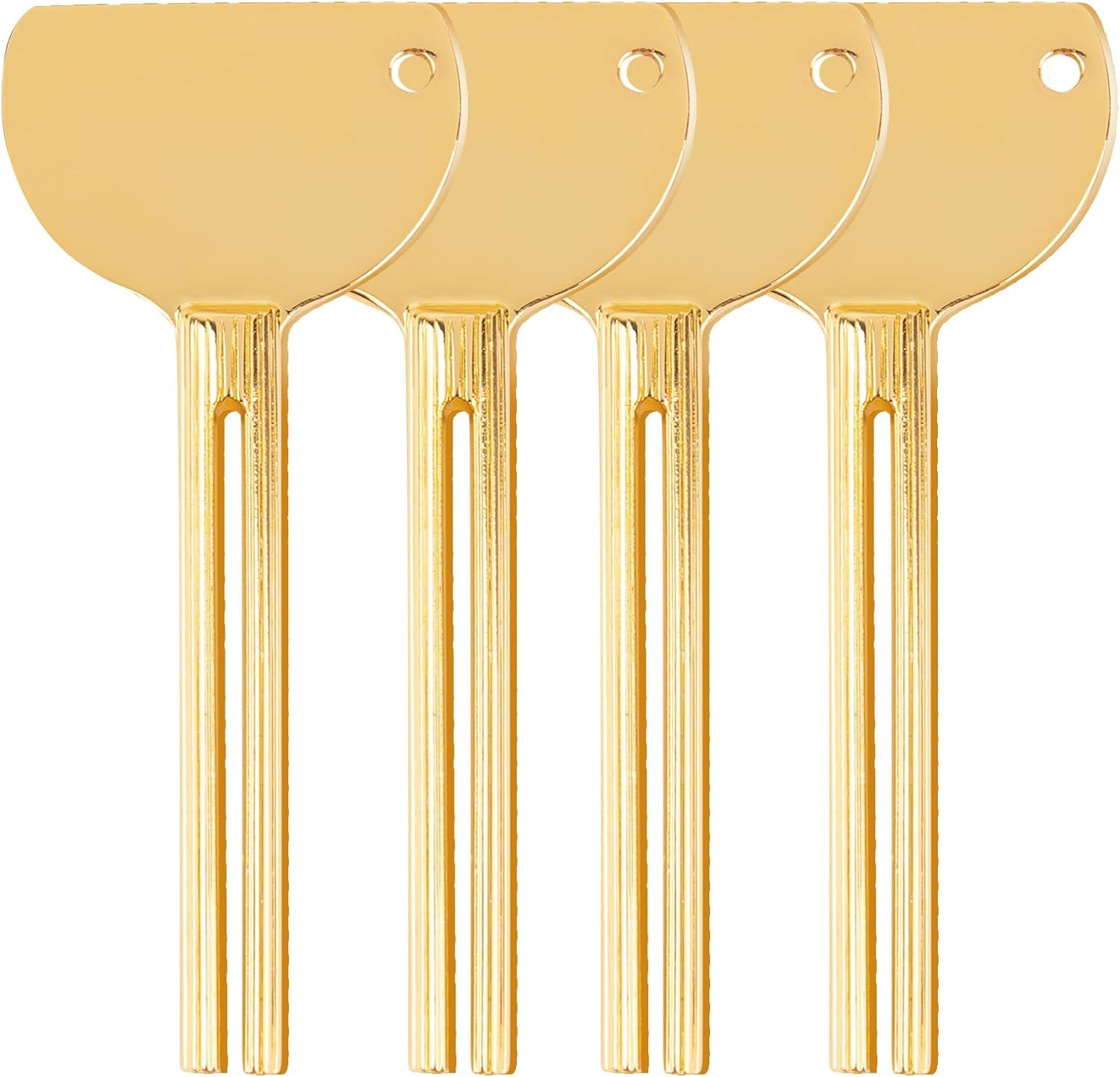 Amazon.com: AUEAR, 4 Pack Gold Stainless Steel Toothpaste Tube ...