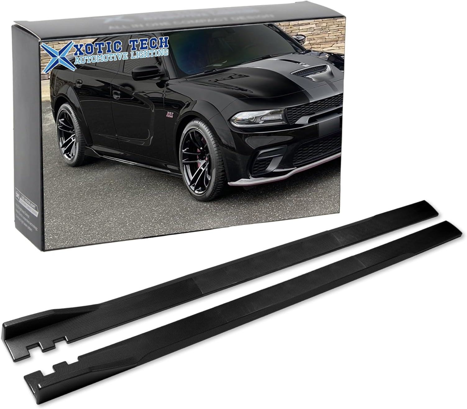 Amazon.com: Xotic Tech 86.5 Inch/2.2M Car Lower Side Skirts Protect ...