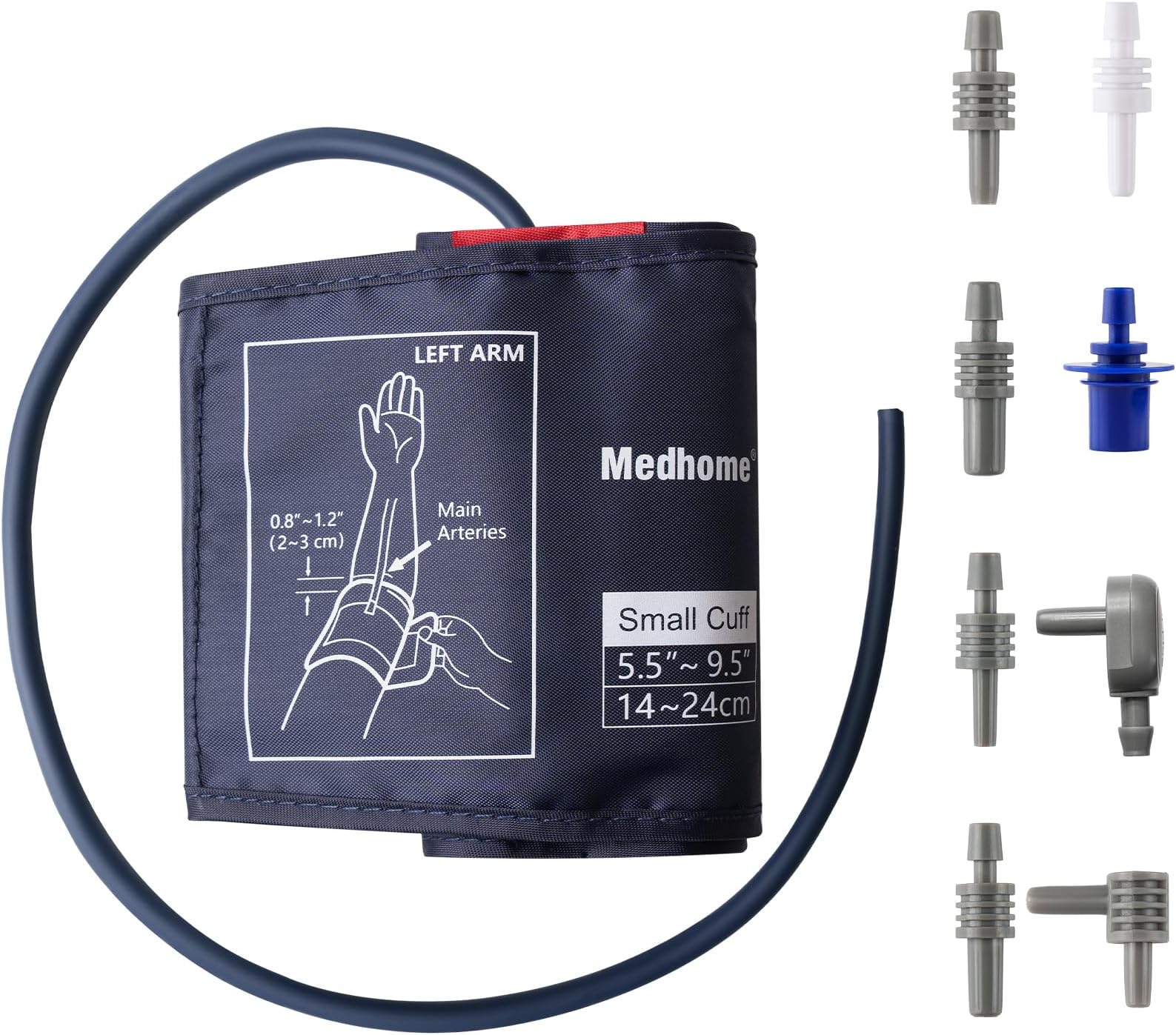 Amazon.com: Medhome Small Blood Pressure Cuff Upper Arm 5.5"-9.5"(14 ...