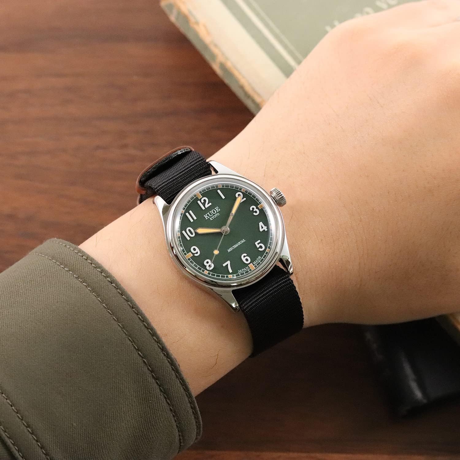 Amazon.com: KUOE Old Smith 90-002 No-Date, Automatic NH38 Movement ...