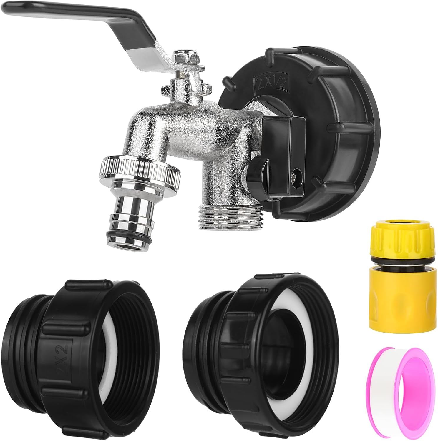 Amazon.com : VYH 275-330 Gallon IBC Tote Adapter,3-Size IBC Tote ...