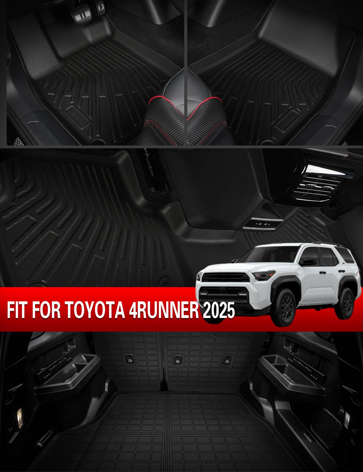 Pet Protection Rear Cargo Area Liner Marretoo Cargo Mat For Toyota ...