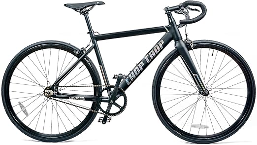 Chop Chop Bikes Bicicleta Fixie Ultra Ligera Peregrino Negra, G (1.73-1.80M) : Amazon.com.mx ...