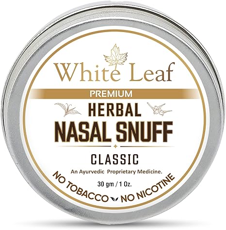 Amazon.com: White Leaf Herbal Nasal Snuff 100% Tobacco Free and ...