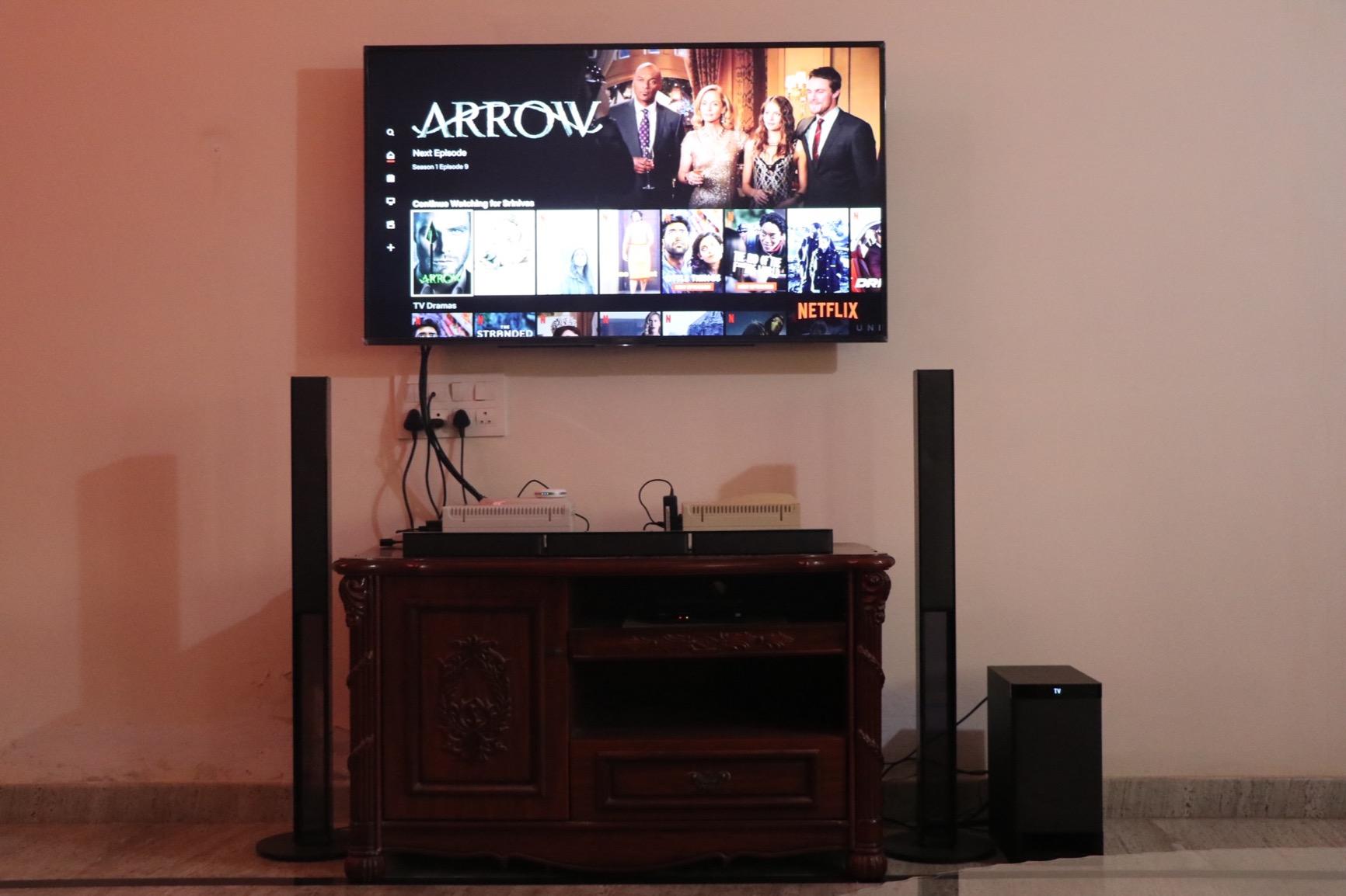 Sony HT-RT40 Real 5.1ch Dolby Audio Soundbar for TV with Tall boy Rear ...