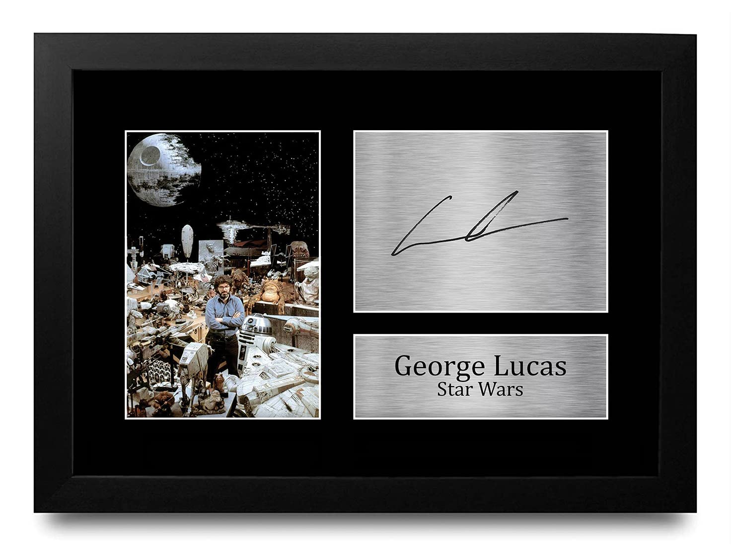 HWC Trading FR George Lucas Gift Signed FRAMED A4 Printed Autograph ...