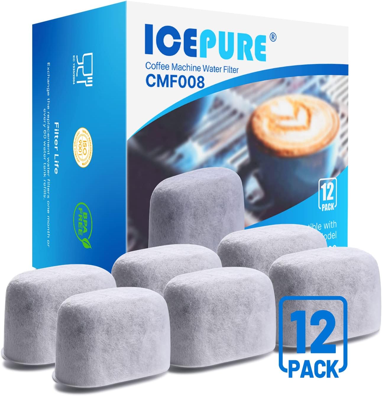 Amazon.com: K&J 6-Pack of Replacement Breville BWF100 Compatible Water ...