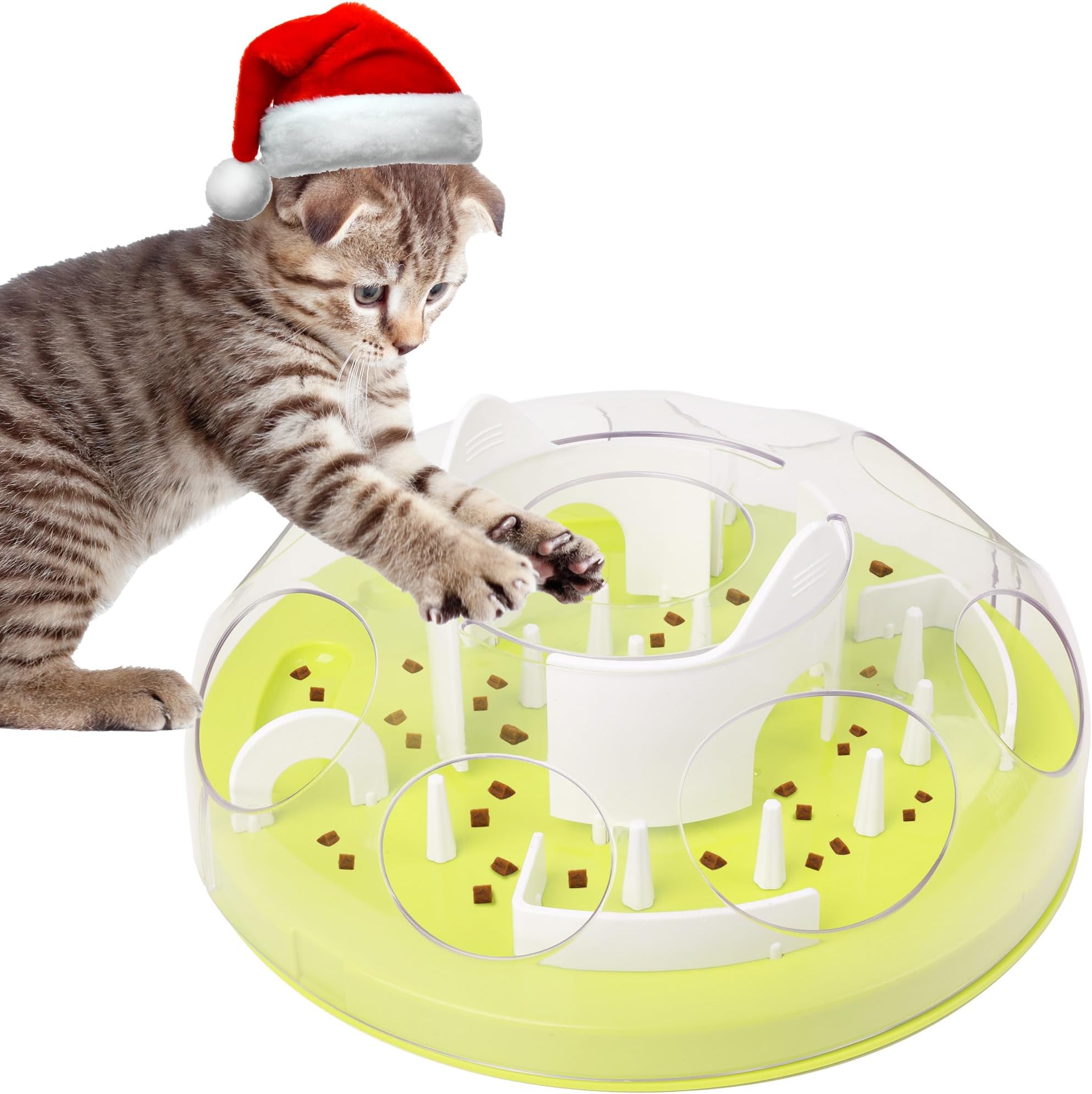 Amazon.com: PetPrime Interactive Cat Puzzle Feeder,Cat Enrichment Toys ...