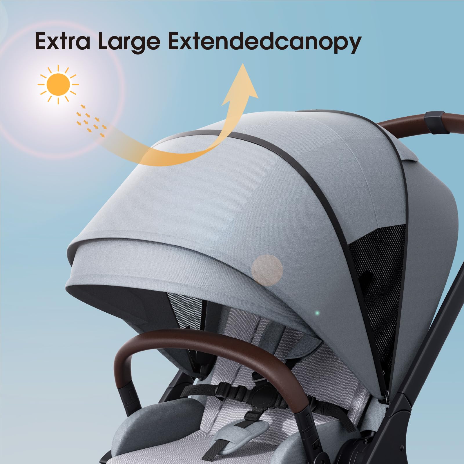 newyoo Baby Stroller, Baby Reversible Stroller, Standard Stroller ...