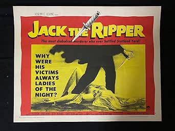Amazon.com: MOVIE POSTER: Jack The Ripper Original Half Sheet Poster ...
