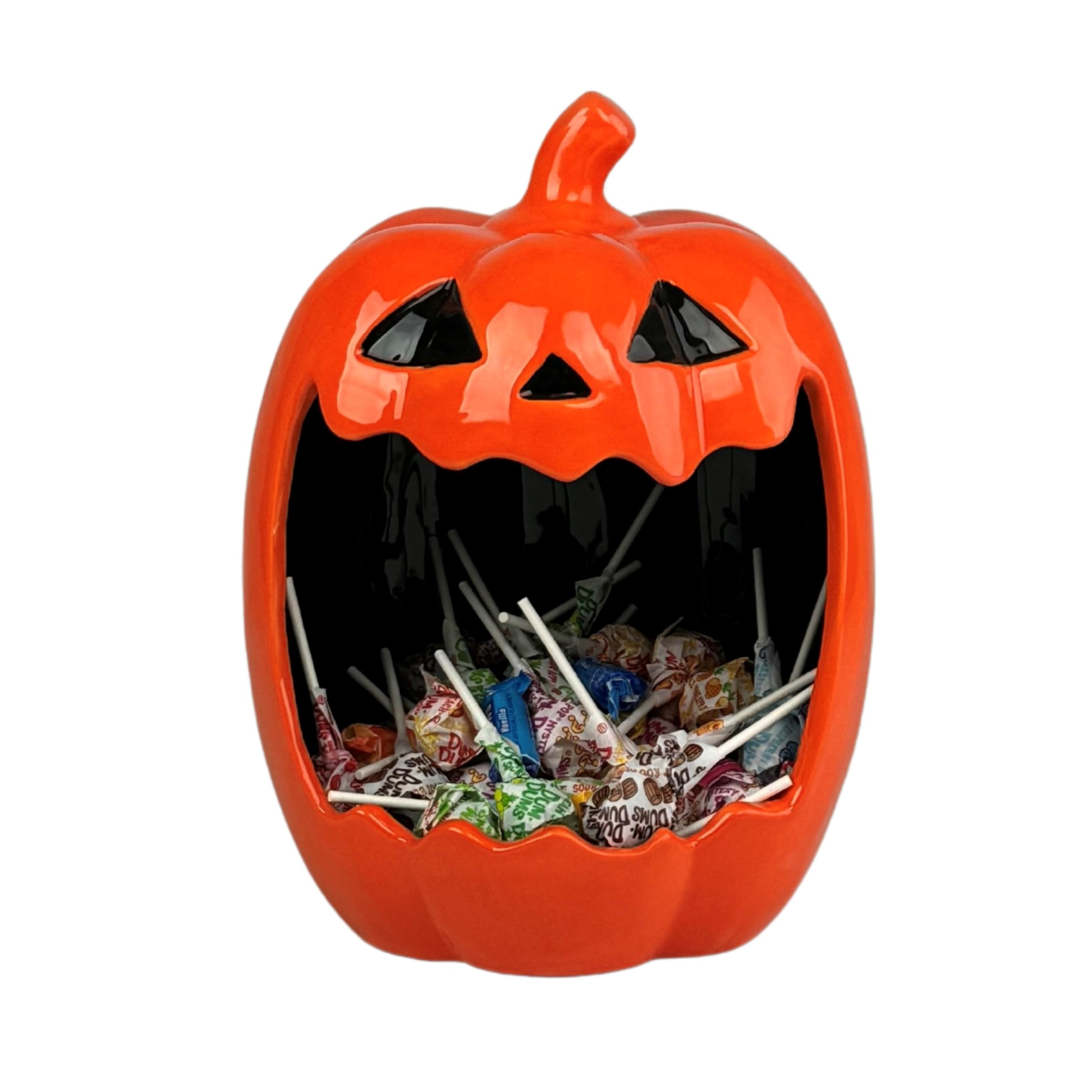 Amazon.com | 10 Strawberry Street Jack O' Lantern Candy Dish, 6.5" x 10 ...