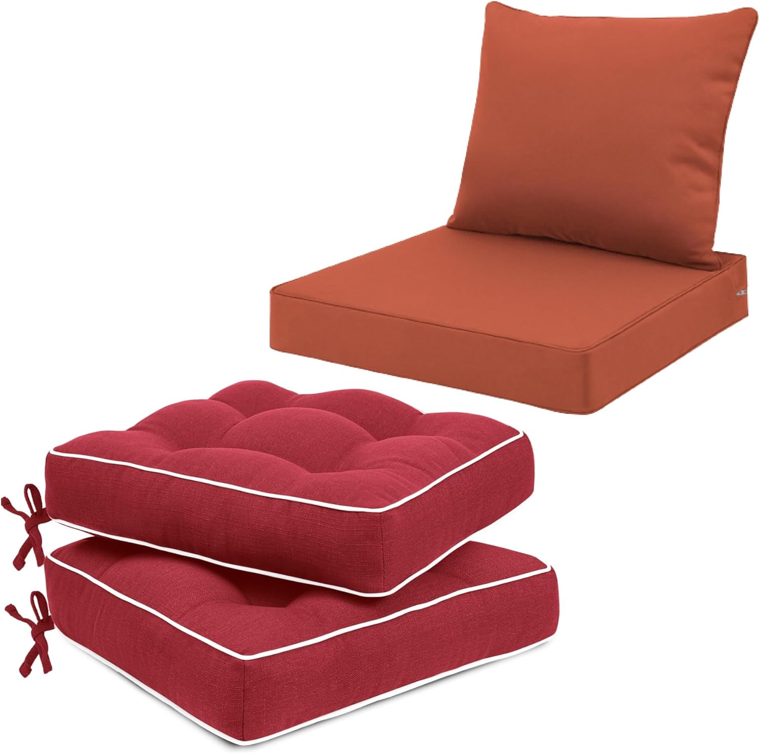 Amazon.com: Favoyard Waterproof Outdoor Seat Cushion Set & Water ...