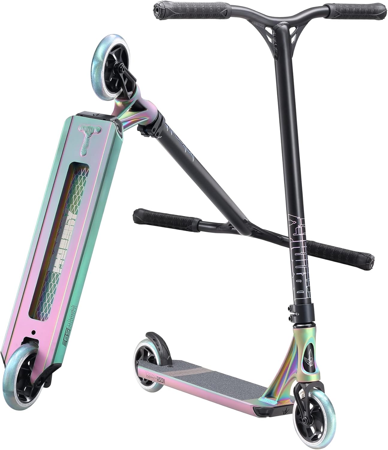 Trottinette Freestyle Blunt Prodigy S9 Matted Oil Slick : Amazon.fr ...