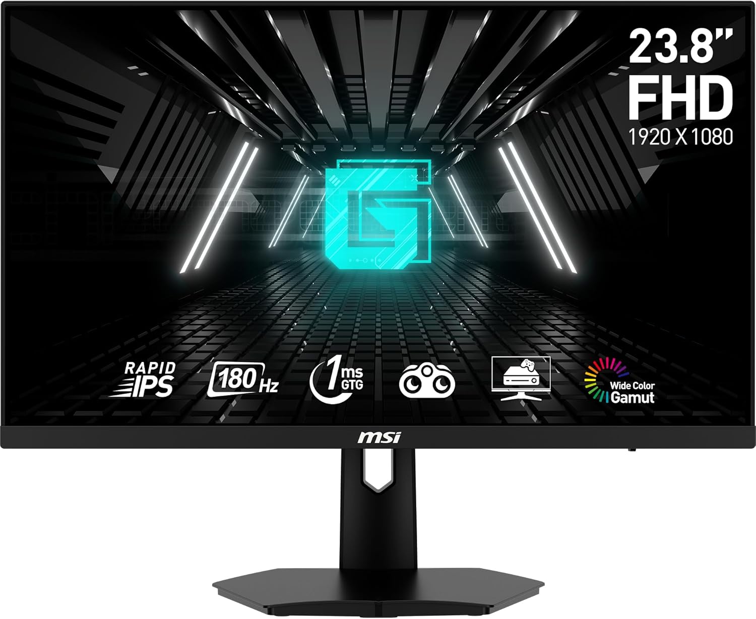 MSI FHD Rapid IPS Gaming Free Sync 1ms 1920 x 1080 180Hz Refresh Rate ...