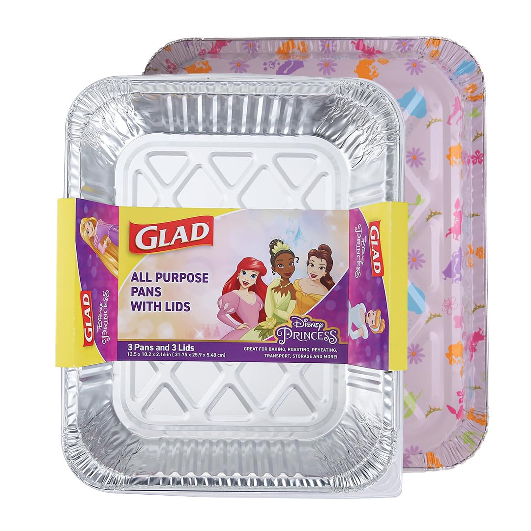 Amazon.com: Glad Disposable Aluminum All Purpose Pans in Disney ...