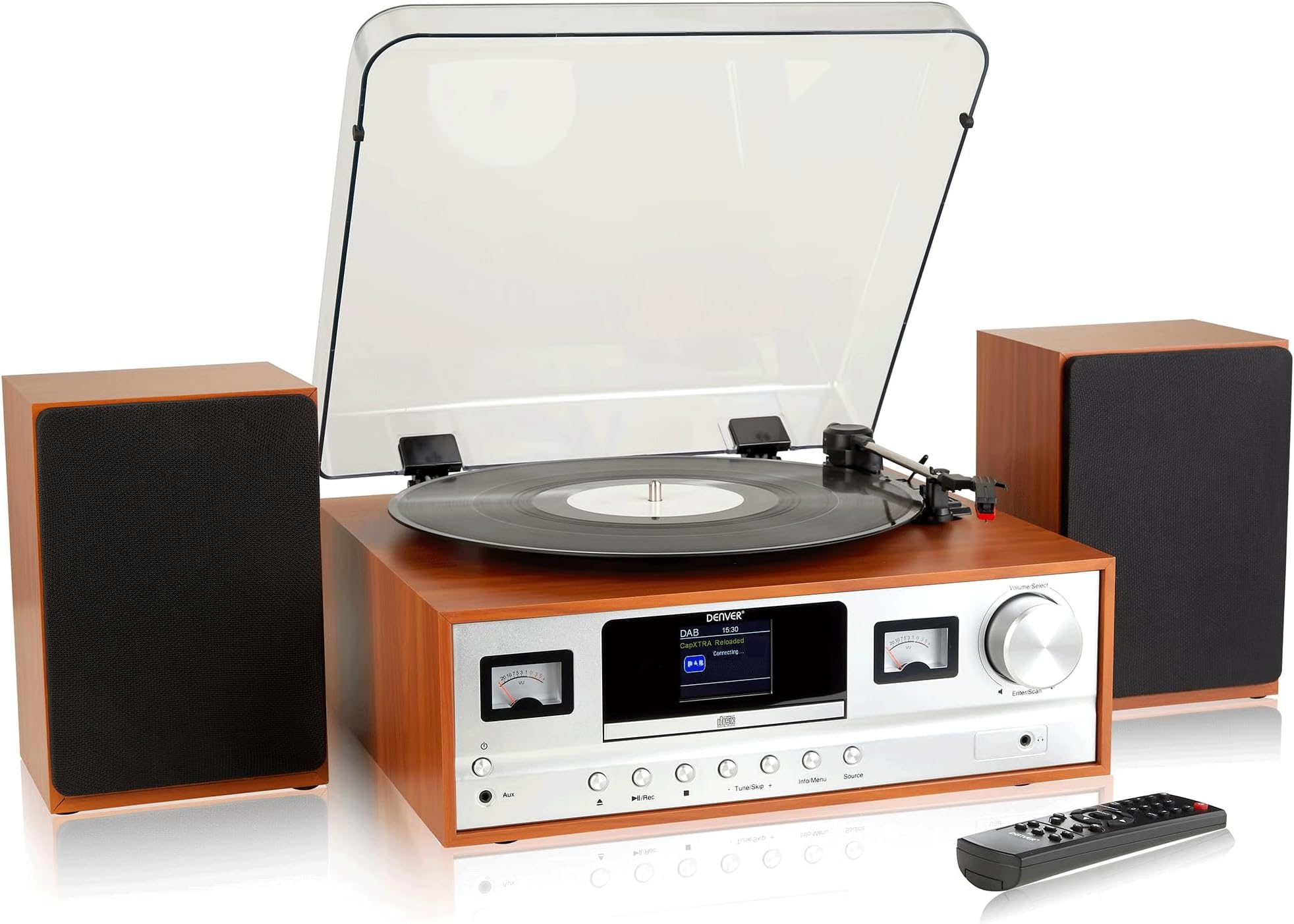Denver MRD-52 Record Player Hi-Fi System With 2.4-inch Colour Screen ...