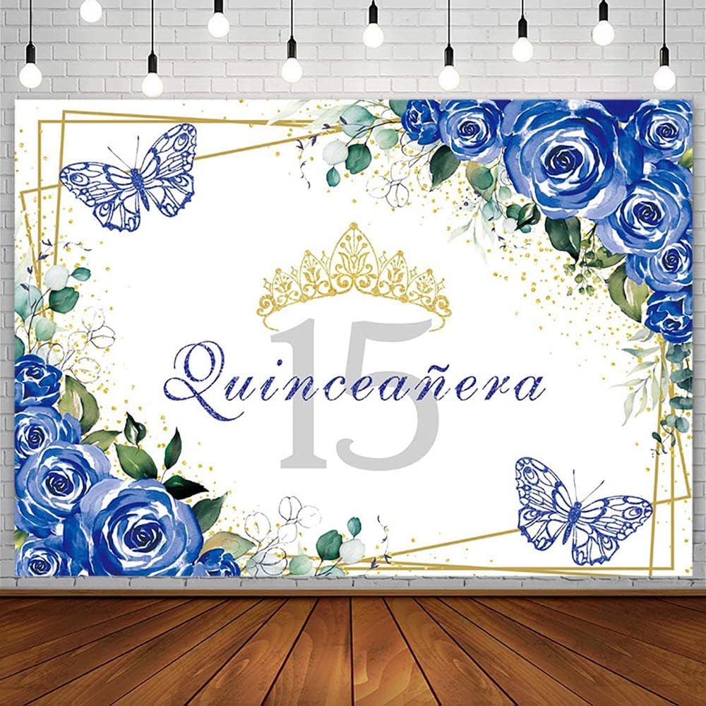 Amazon.com : Sendy 7x5ft Quinceañera Backdrop Mis Quince 15 Anos ...